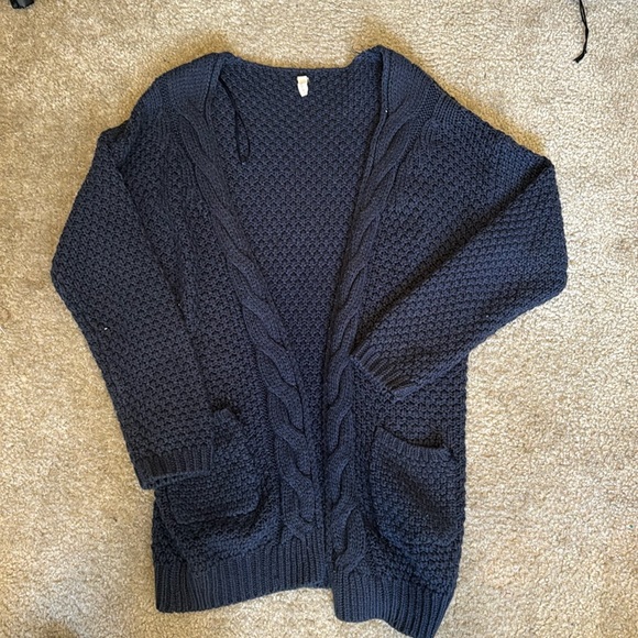 Sweaters | Navy Knit Cardigan | Poshmark